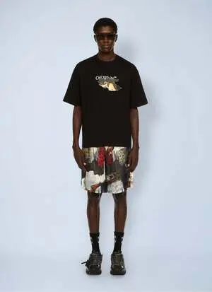 Off-White Paint Arrow Skate Logo T-shirt - Black