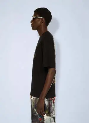Off-White Paint Arrow Skate Logo T-shirt - Black