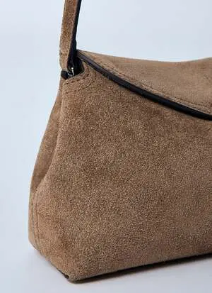 TOTEME T-lock Suede Clutch