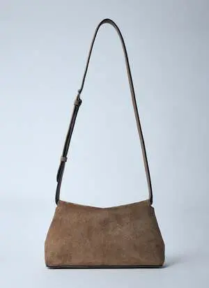 TOTEME T-lock Suede Clutch