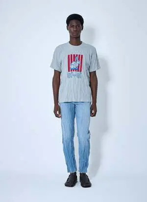 Bottega Veneta Crushed Sisi T-shirt - Gray