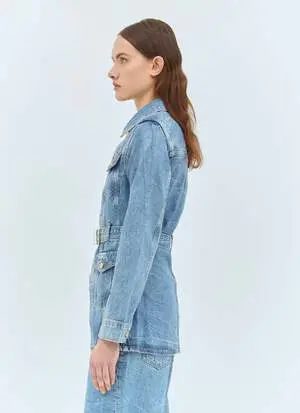 GANNI Foil Denim Jacket