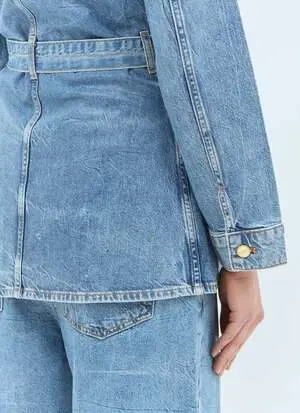 GANNI Foil Denim Jacket