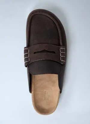 JW Anderson Leather Loafers With Stitch Embellishment - Brown
