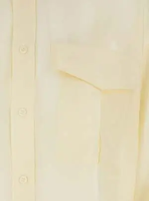 Phoebe Philo Shirt 'lite Utility Shirt' With Classic Collar In White