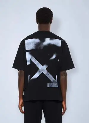 Off-White Stencil Arrow Skate Logo T-shirt - Black