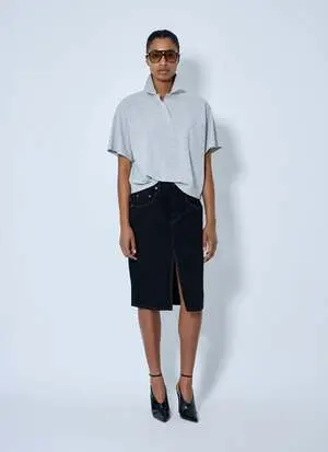 Saint Laurent Short Sleeve Polo Shirt - Gray