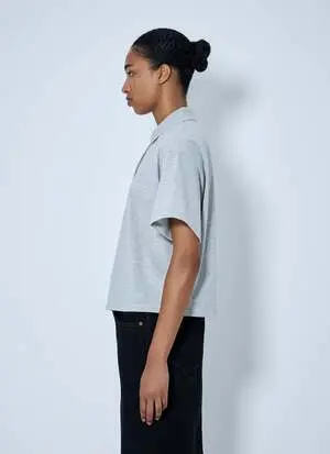 Saint Laurent Short Sleeve Polo Shirt - Gray