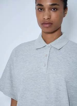 Saint Laurent Short Sleeve Polo Shirt - Gray