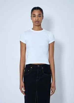 Saint Laurent Cotton Jersey Crewneck T-shirt - White