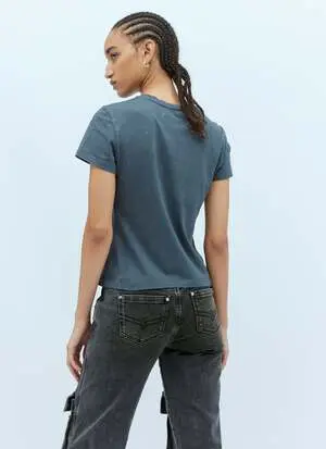 Blumarine Graphic Logo Cotton T-shirt