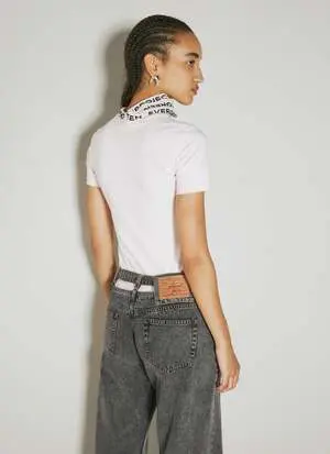 Y/project Y PROJECT Triple Collar Fitted T-Shirt Pink
