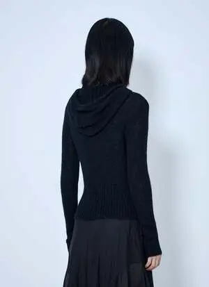 Our Legacy Hooded Zip-up Cardigan - Black