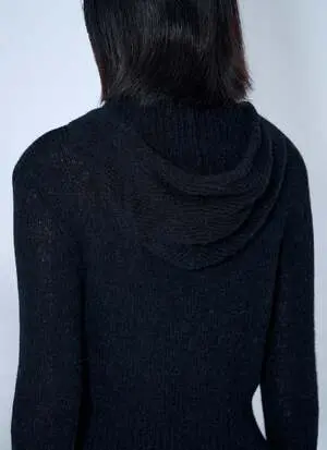 Our Legacy Hooded Zip-up Cardigan - Black