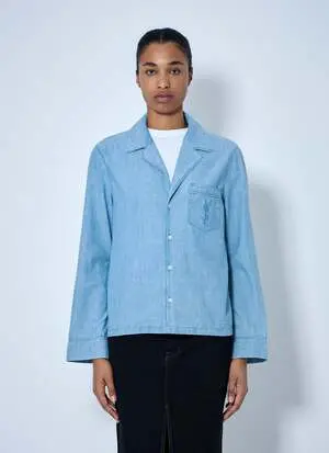 Saint Laurent Button-down Denim Shirt - Blue