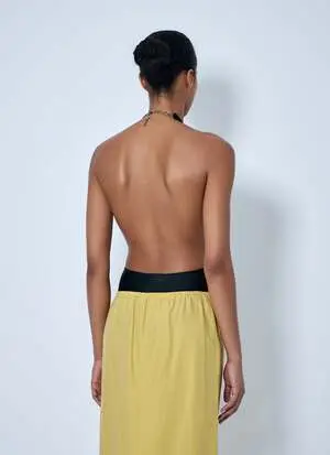 Saint Laurent Halterneck Swimsuit
