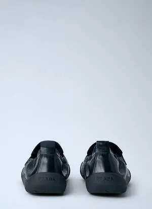 Prada Leather Slip-on Loafers