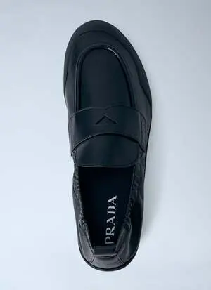 Prada Leather Slip-on Loafers