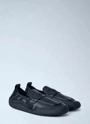Prada Leather Slip-on Loafers