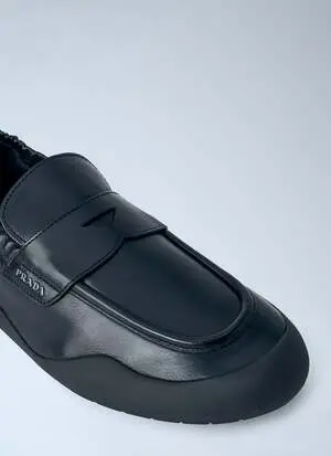 Prada Leather Slip-on Loafers