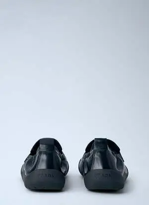 Prada Leather Slip-on Loafers