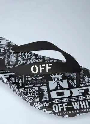 Off-White Off Stamp Flip Flops