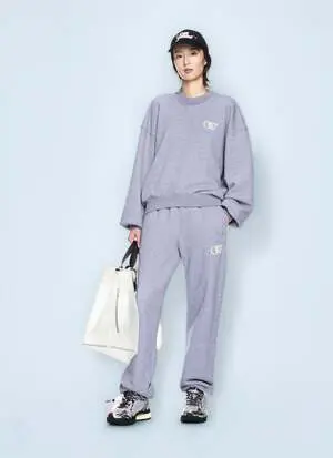 Off-White Embroidered Logo Track Pants - Gray