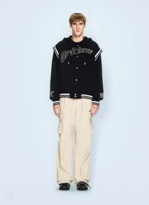 Off-White Fleece 00 Varsity Hooded Jacket