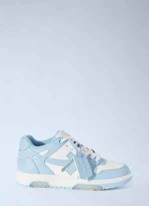 Off-White OFF-WHITE "Out Of Office" Smooth-Grain Leather Sneakers Blue