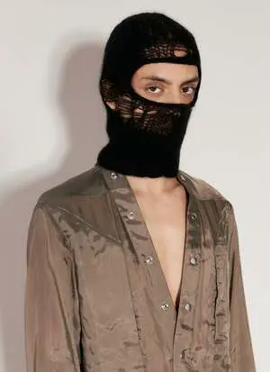 Rick Owens Knitted Hood - Black