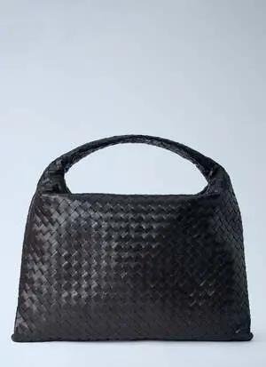 Bottega Veneta Intrecciato Large Hop Shoulder Bag - Brown