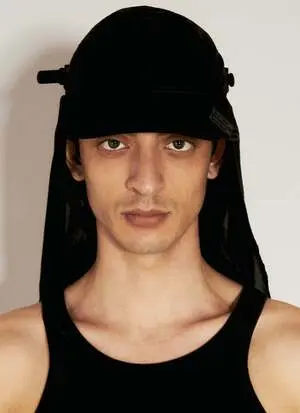 INNERRAUM Object C11 Baseball Cap With Veil - Black