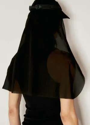 INNERRAUM Object C11 Baseball Cap With Veil