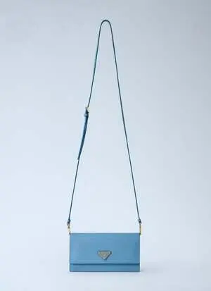 Prada Saffiano Leather Mini Bag - Blue