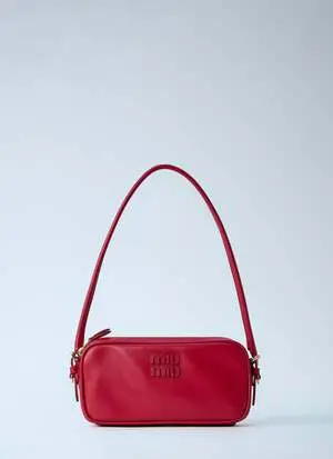 Miu Miu Leather Shoulder Bag - Red