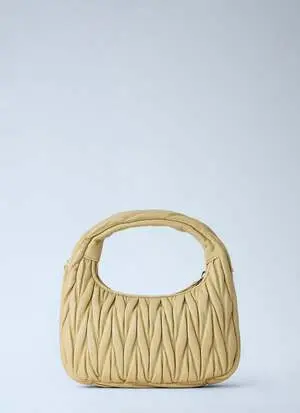 Miu Miu Wander Nappa Matelassé Hobo Bag - Yellow