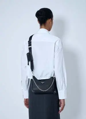 Prada Re-edition 2005 Saffiano Shoulder Bag - Black