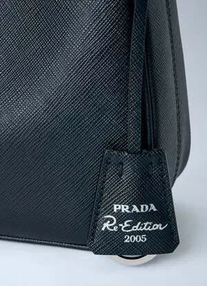 Prada Re-edition 2005 Saffiano Shoulder Bag - Black