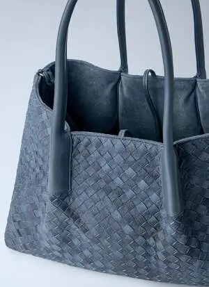 Bottega Veneta Large Pinacoteca Shoulder Bag - Blue