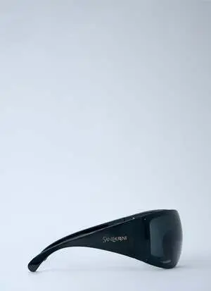 Saint Laurent Wraparound Shield Sunglasses
