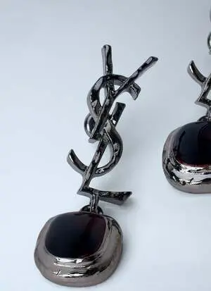 Saint Laurent Mini Cabochon Earrings