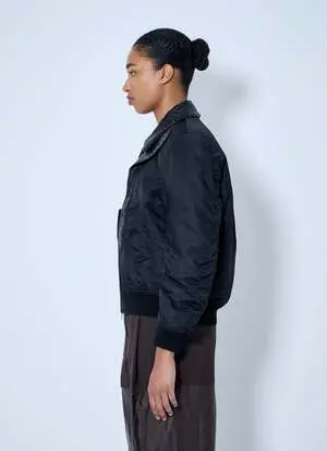 Bottega Veneta Quilted Collar Bomber Jacket