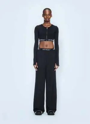 Off-White Logo Band Pants - Black