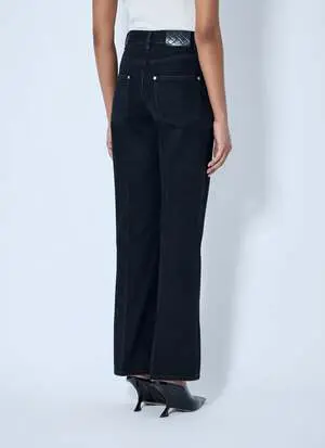 Bottega Veneta High-rise Wide-leg Denim Trousers