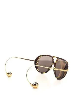 Bottega Veneta Loop Aviator Eyeglasses