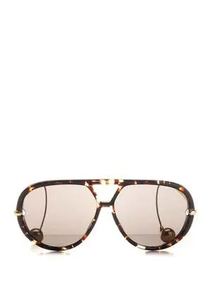 Bottega Veneta Loop Aviator Eyeglasses