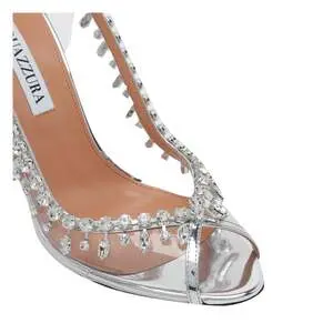 AQUAZZURA Temptation Crystal Pump Sandals