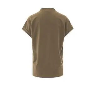 Brunello Cucinelli T-shirt With Monile Detail - Green