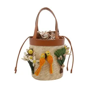 AQUAZZURA Mini Birdsong Bucket Bag