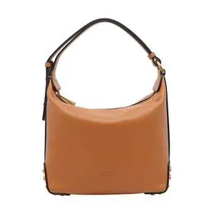 TOD'S Mini Leather Metal Dots Bag - Brown